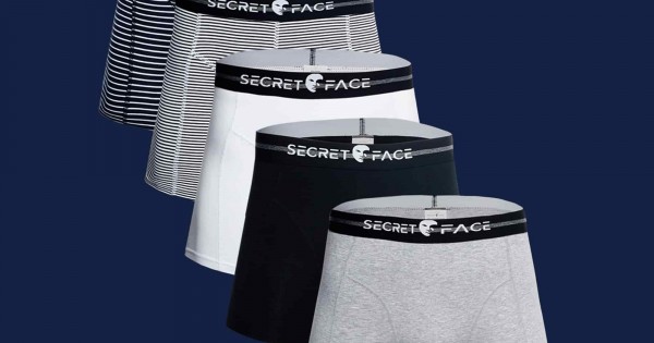 Secret Face Mens Luxury Trunk - Office Elite - 5 PACK