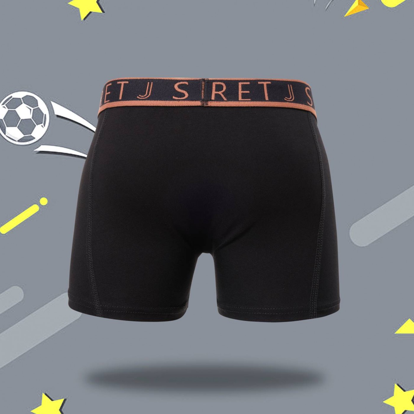 Secret Face Junior Boy Trunks Contrast - 3 Pack
