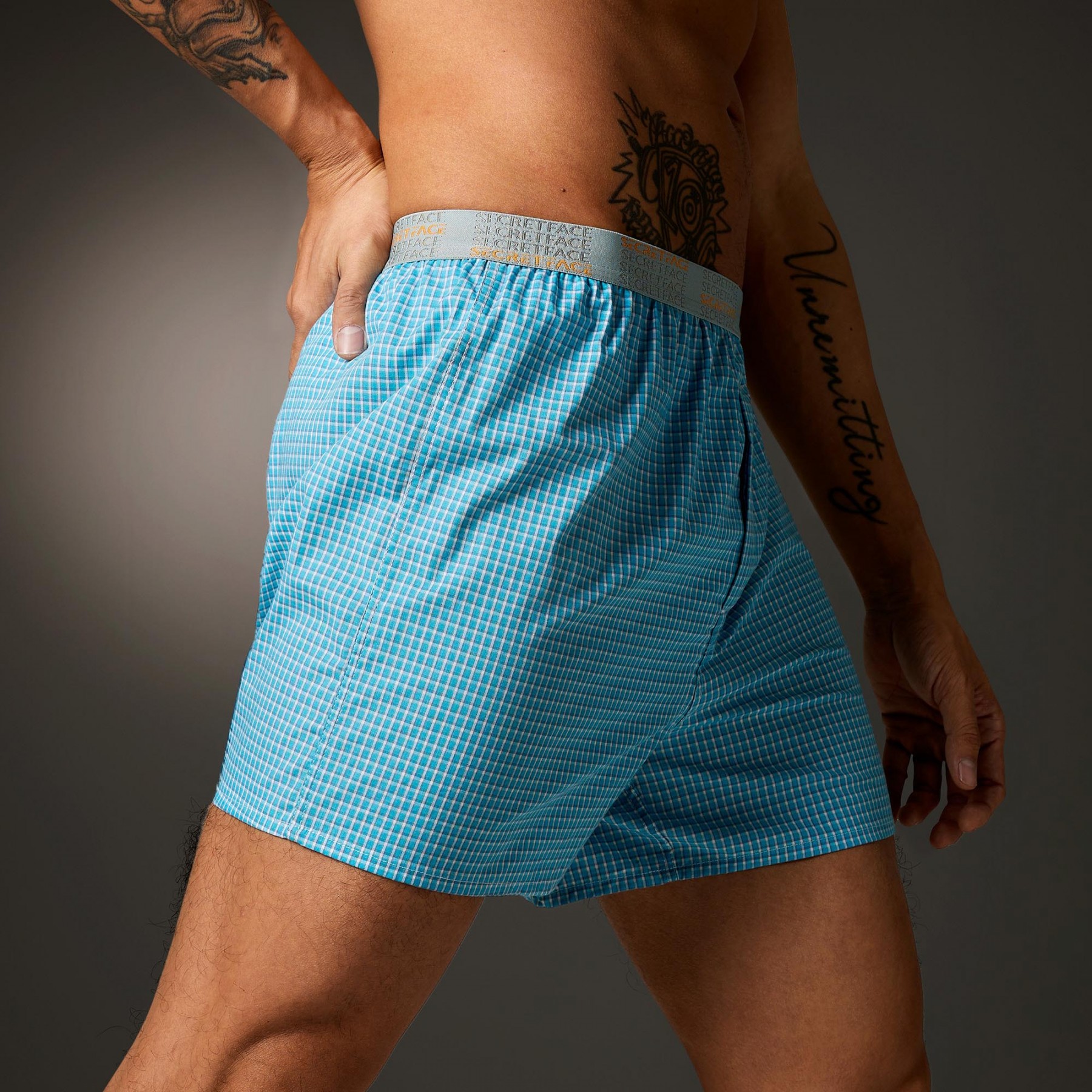 SecretFace Men's Woven Boxer Combos- SecretFace Men's luxury boxer high ...