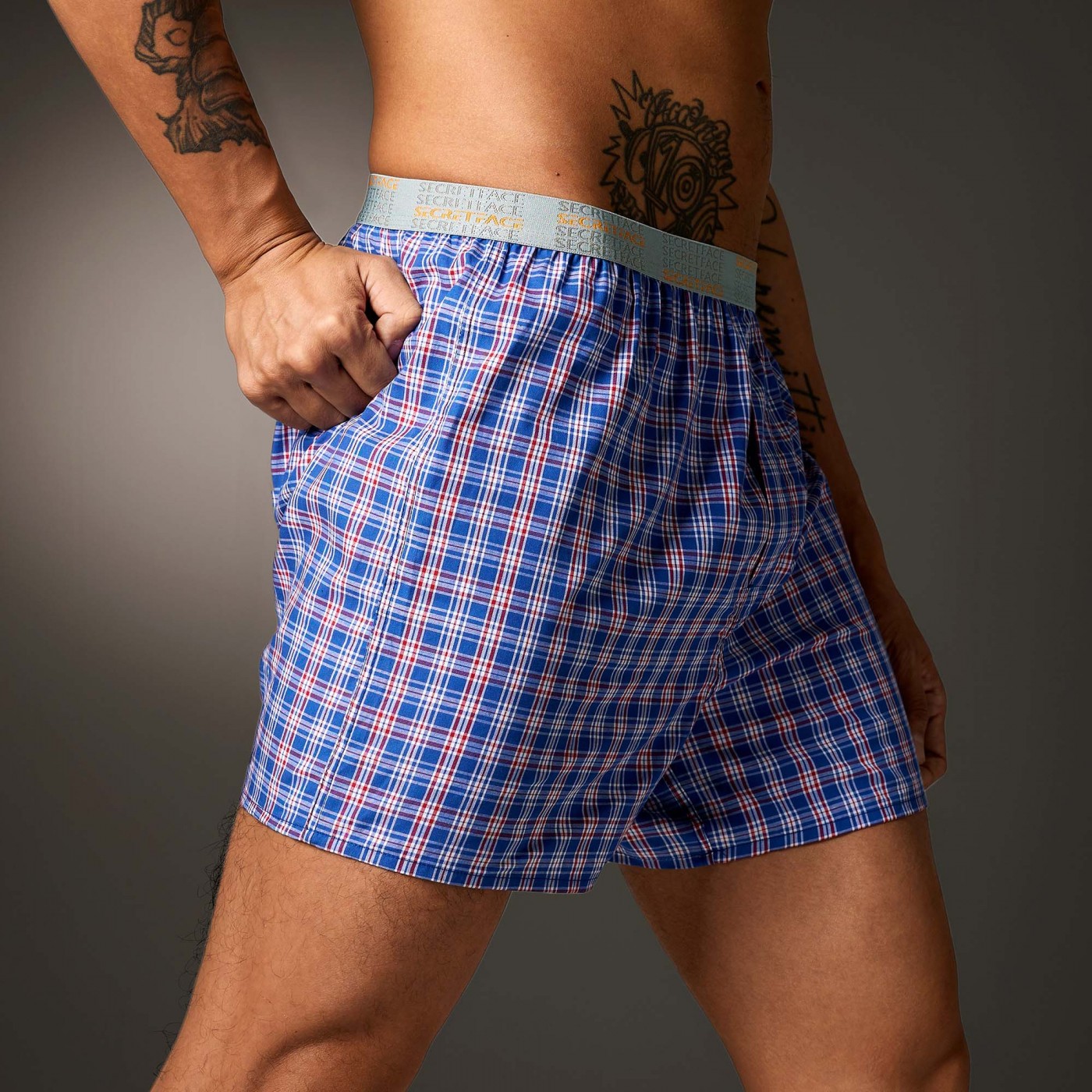 Men's Woven Boxer by Secret Face - The Epitome of High-End Luxury - 5 Pack