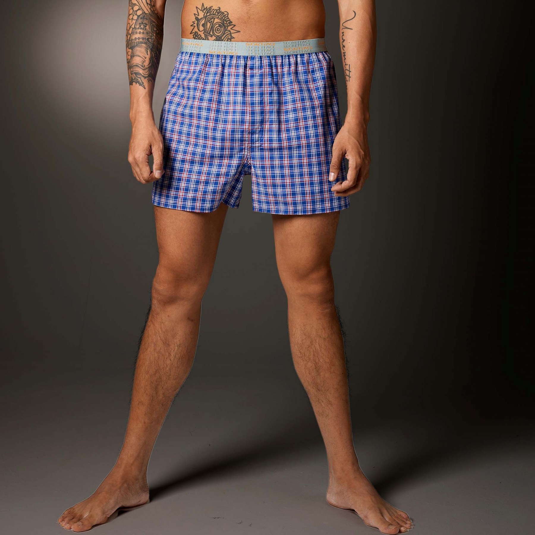 Men's Woven Boxer by Secret Face - The Epitome of High-End Luxury - 5 Pack